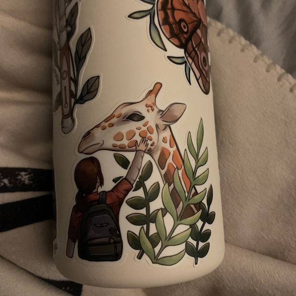 The Last of Us Sticker | Ellie With Giraffe | TLOU Sticker | Waterproof ...