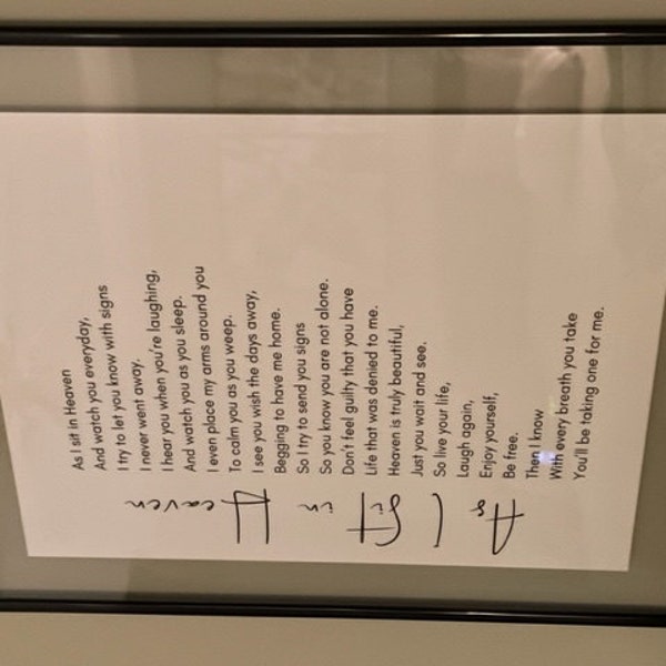 I Thought of You Today Grief Quote, Poem, Printable Wall Art, Digital ...