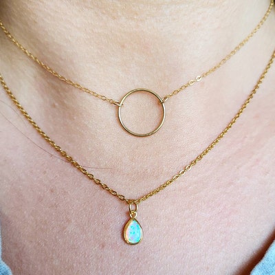 Gold Discreet Day Collar Karma Necklace Sub Collar Subtle Collar, Gold ...