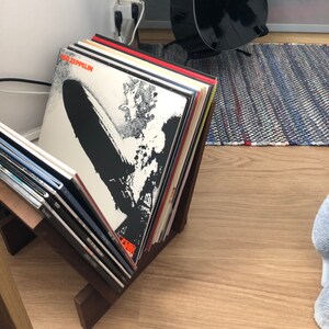 Wooden Vinyl Record Flip Rack LP Vinyl Record Holder Made From Solid ...