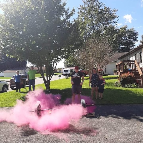 Lifting Gender Reveal! Gym Gender Reveal! Fitness Gender Reveal! Simple ...