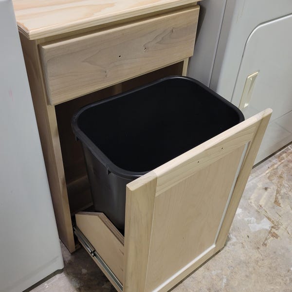 Pull Out Trash Can Cabinet - Etsy