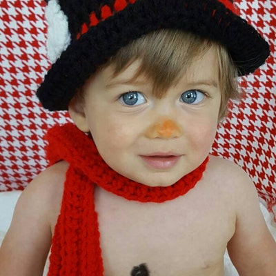 Baby Top Hat in Crochet Victorian Photo Prop Christmas Photo - Etsy