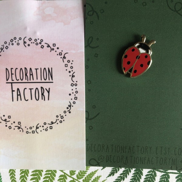 Tiny Ladybug Enamel Pin // Hard Enamel Pin, Insect Pin, Animal Pin ...