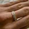 Sterling Silver Personalised Ring Silver Stacking Ring Set Intial Rings ...
