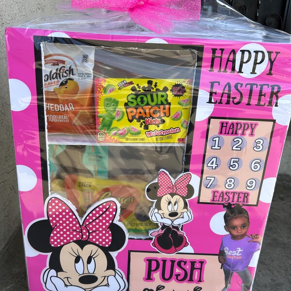 Custom Vending Machine Template, Girl Birthday Gift, Girl Easter Basket ...
