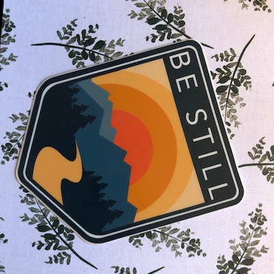 Be Still Vinyl Sticker, Christian Sticker, Peace Be Still - Etsy