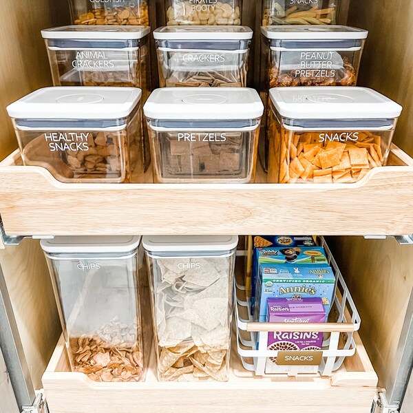 Canister Labels, Pantry Labels, Kitchen Labels, Custom Labels ...