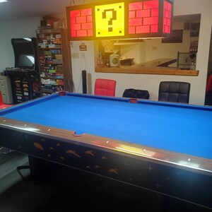 3 4 5 Pool Table Sized Super Mario Bros Question Mark Brick - Etsy