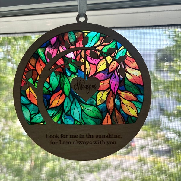 Sympathy Gift, Memorial Suncatcher, Sympathy Gift, Loss of Mom, Mother ...