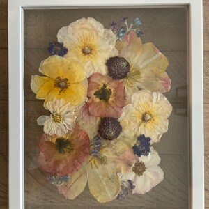 11x14 Custom Floral Shadow Box Wedding Flower Shadow Box Funeral ...