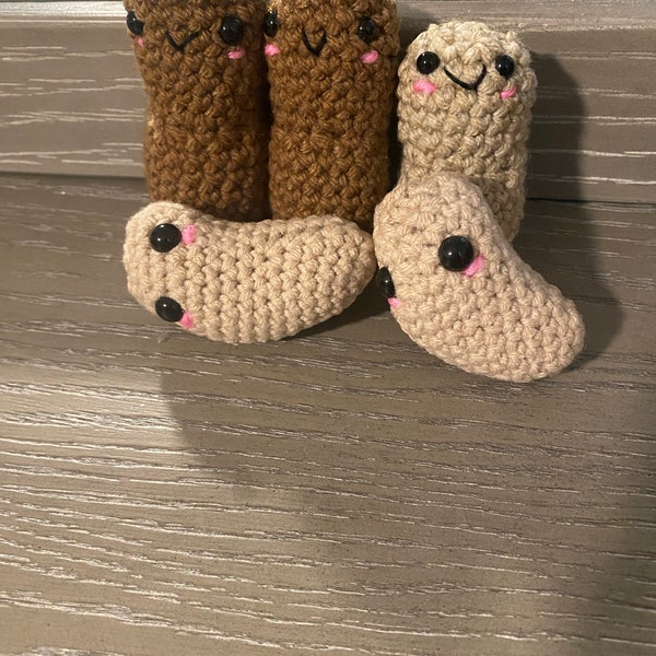 Mixed Nuts: Acorn Peanut Cashew Crochet Pattern! PATTERN ONLY! PDF ...