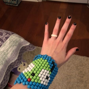 Rainbow 3D UFO Kandi Cuff - Etsy