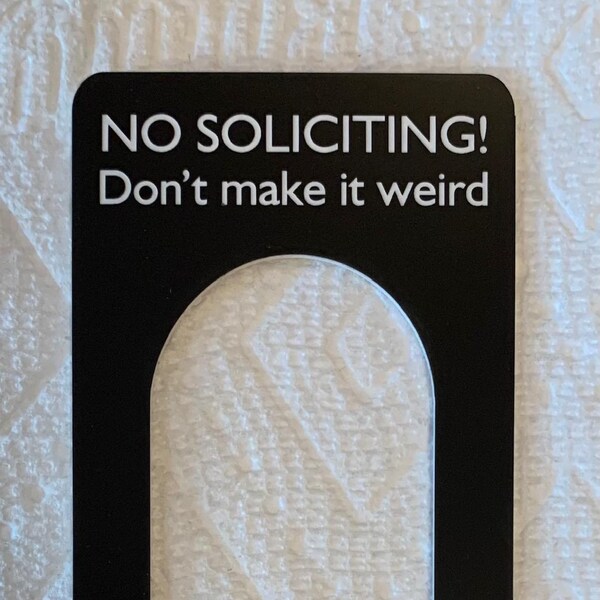 Please No Soliciting Video Doorbell Sign - Etsy