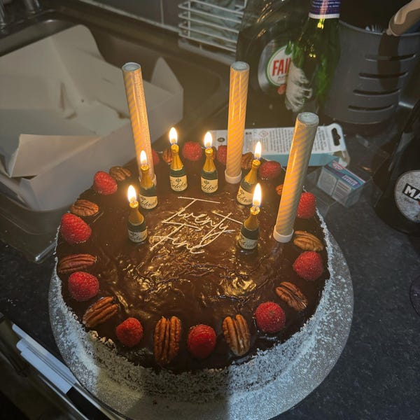 Twenty Fine Cake Topper Charm, Personalised Cake Name Charm, Custom ...