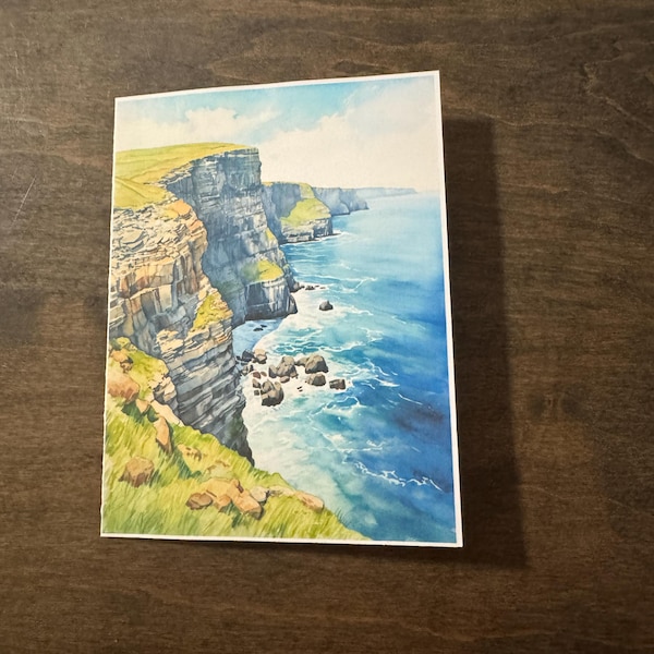 Cliffs of Moher, Ireland Vacation Experience Card, Note Card Greeting ...