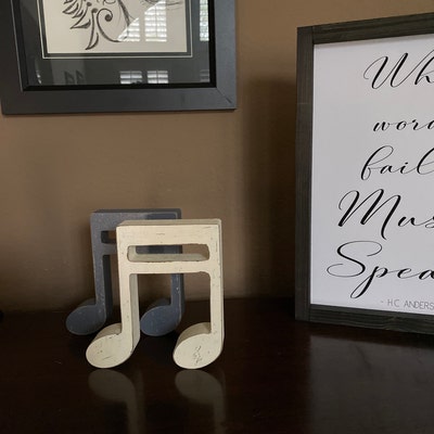 Wood Notes Decor, Musician Gift Ideas, Musical Notes, Decorative Music ...