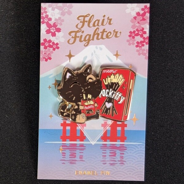 Bento Box Sushi Cat Hard Enamel Pin Keyring Cute Pins Keychain Gift ...