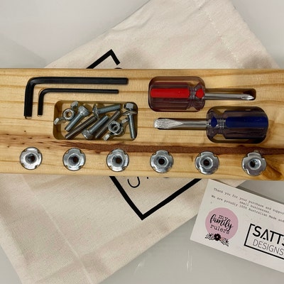 Montessori Wooden Screw Board / Educational Toy / Natural Toy / Kids ...