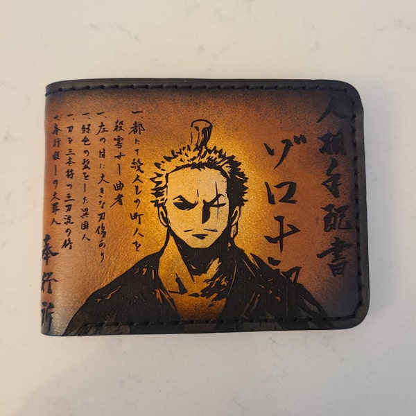 Anime Wallet, Japanese Manga Wallet, Personalized Leather Wallet Pirate ...