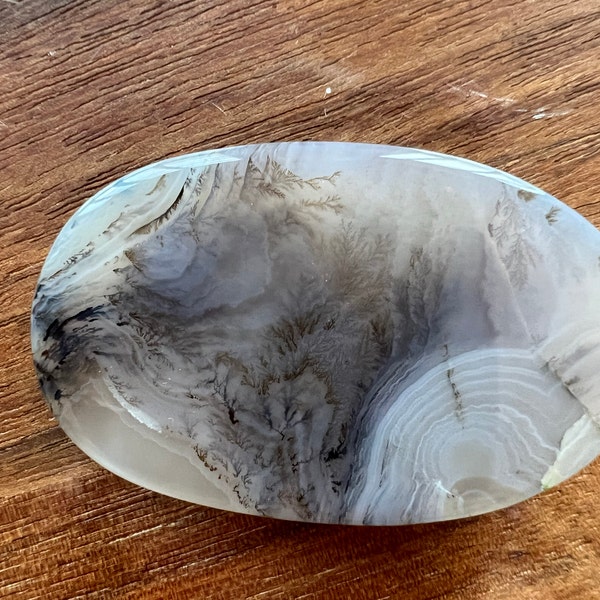 Scenic Agate!! Huge Size!! Tree Agate Dendritic Quartz Dendritic Agate Loose Gemstone Cabochon ...
