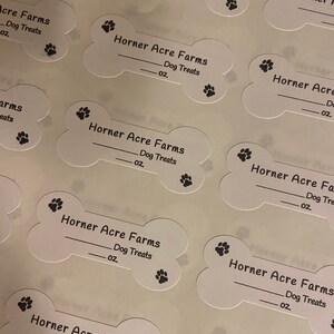 40 Pet Treat Labels Custom Stickers Personalized Shop Stickers Pet ...