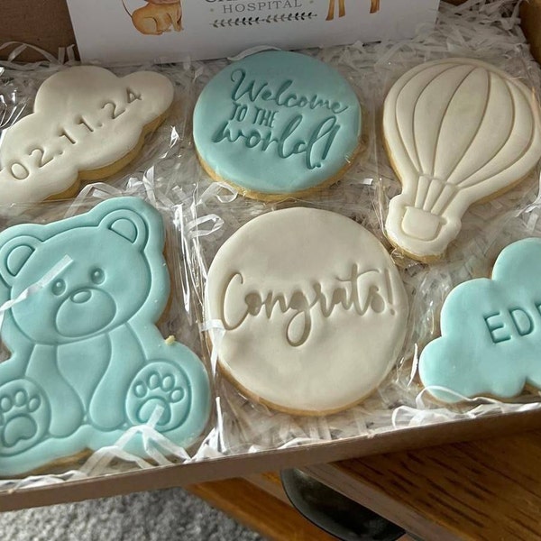 New Job Congratulations Good Luck Personalised Biscuit Cookies Box Gift ...