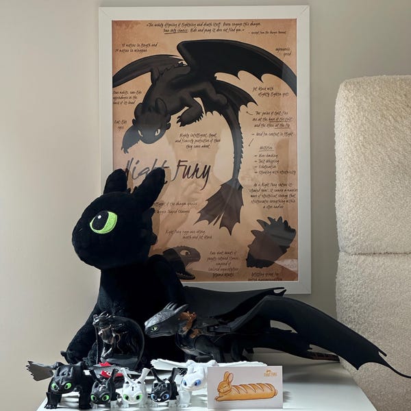 Sticker "toothless / Night Fury" | Various Sizes | Hand-drawn, Die Cut ...