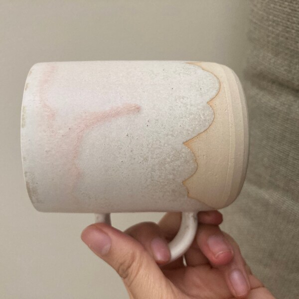 Pottery Coffee Mug With Handle - Stoneware Coffee Mug - Ceramic Mug ...