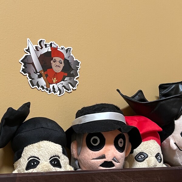 Cardinal Copia Band Ghost Plushia Knife Vinyl Glossy Bumper Sticker ...