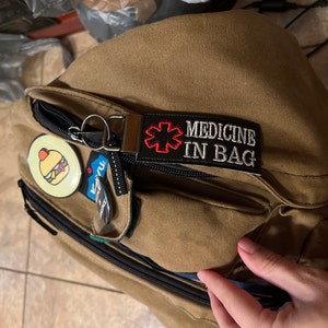 Medical Alert Keychain Charm Tag Custom Medical Key Charm - Etsy