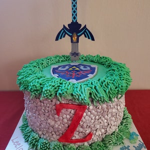 Zelda Master Sword Personalized Cake Topper | Etsy