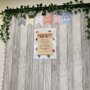 Printable Classroom Rules in Pastel Rainbow Design for | Etsy