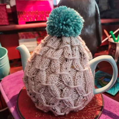 Traditional Style Hand Knitted Tea Cosy Small & Medium Sizes Available ...
