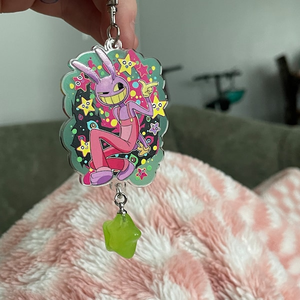 Amazing Digital Circus ADC Fan-made Key Chains Acrylic Charms Keychain ...