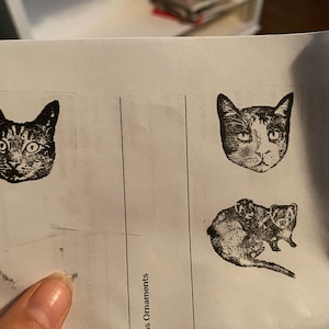 Custom Pet Stamp Self Inking-cat Dog Portrait Pre Inked Stamp ...