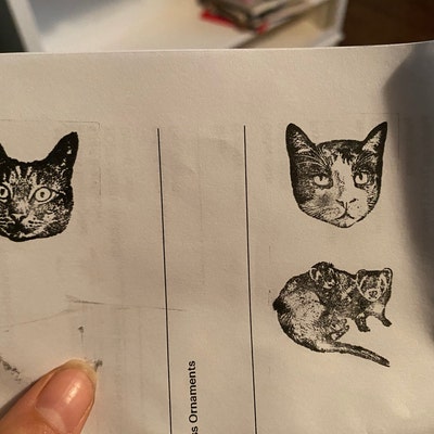 Custom Pet Stamp Self Inking-cat Dog Portrait Pre Inked Stamp ...