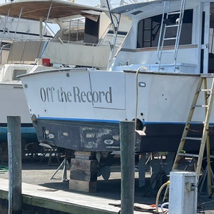 Custom Boat Name Raised Domed Decals - Etsy