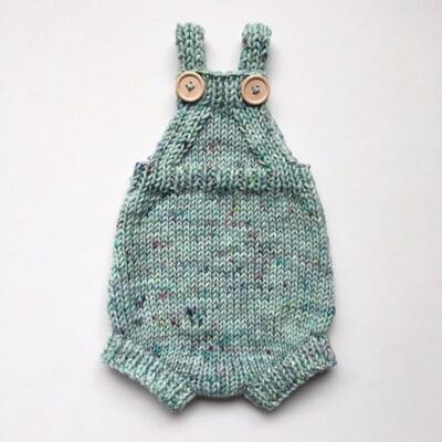 Baby Playsuit Knitting Pattern Pip Knitted Romper PDF Knitting Pattern ...
