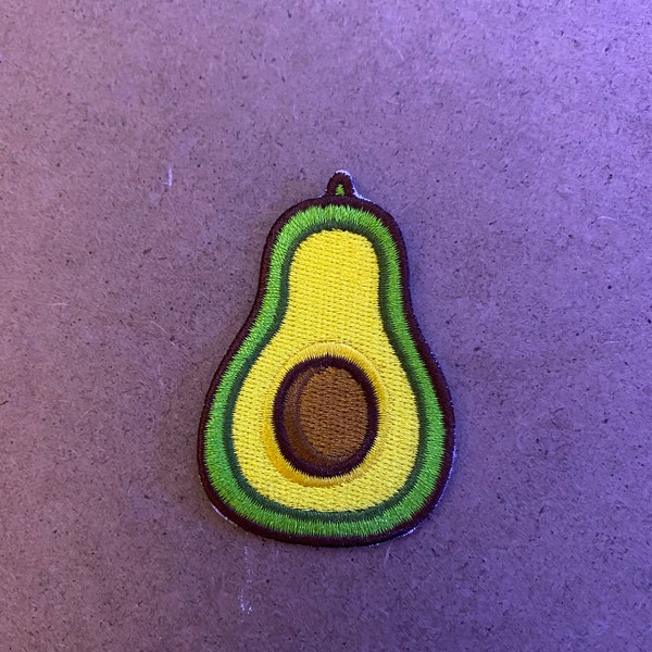 Avocado Iron-on Patch, Fruit Badge, Avocado Badge, Fruity Patch, DIY ...
