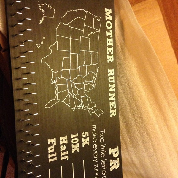 Run 50 States Medal Holder With PR Running Times List and 50 Hooks ...