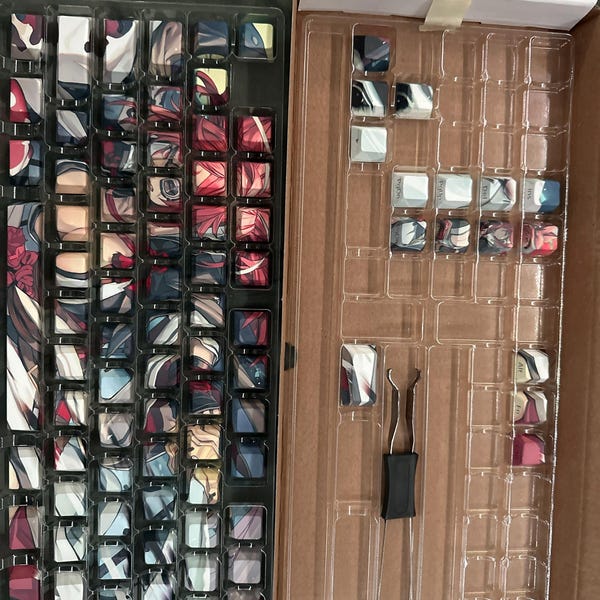 Jhin the Virtuoso LOL Series Keycap Set, 127 Keys PBT for Mechanical Keyboard OEM Profile Jhin ...