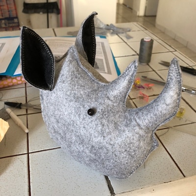Felt Rhino Head Pdf Pattern Instant Download - Etsy