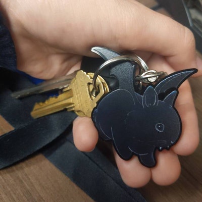 Black Rabbit White Rabbit Enamel Pin Lapel Pin Cloisonné Badge Bunnies ...