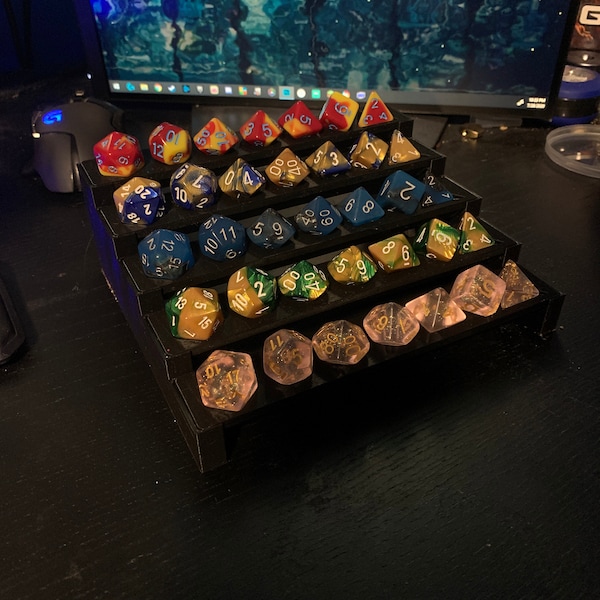Dice Display Shelves for Dice Collectors With Well Behaving Dice ...