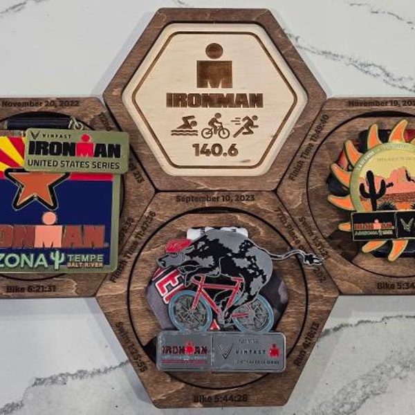 World Marathon Majors Finisher Medal Display Holder With Full ...