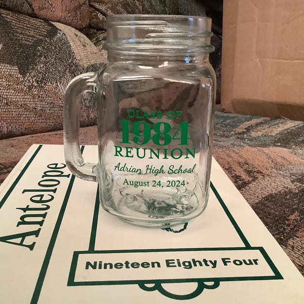 Class Reunion Printed Personalized Stemless Wine Glass Favors, Class ...