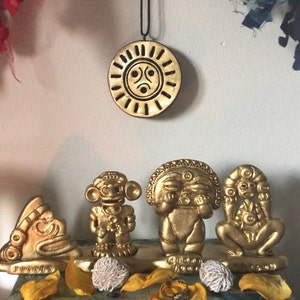 Taino Art Metallic Gold Guanin Amulet - Etsy