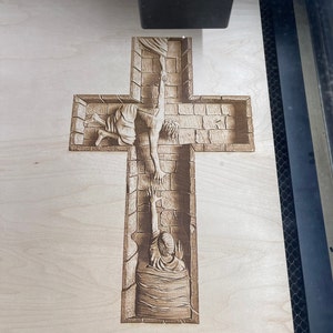 Digital Design File Cross Well Glowforge Laser Ready - Etsy