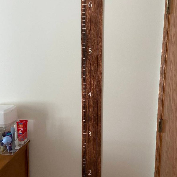 Personalized Wooden Kids Growth Chart - Height Ruler for Boys Girls ...